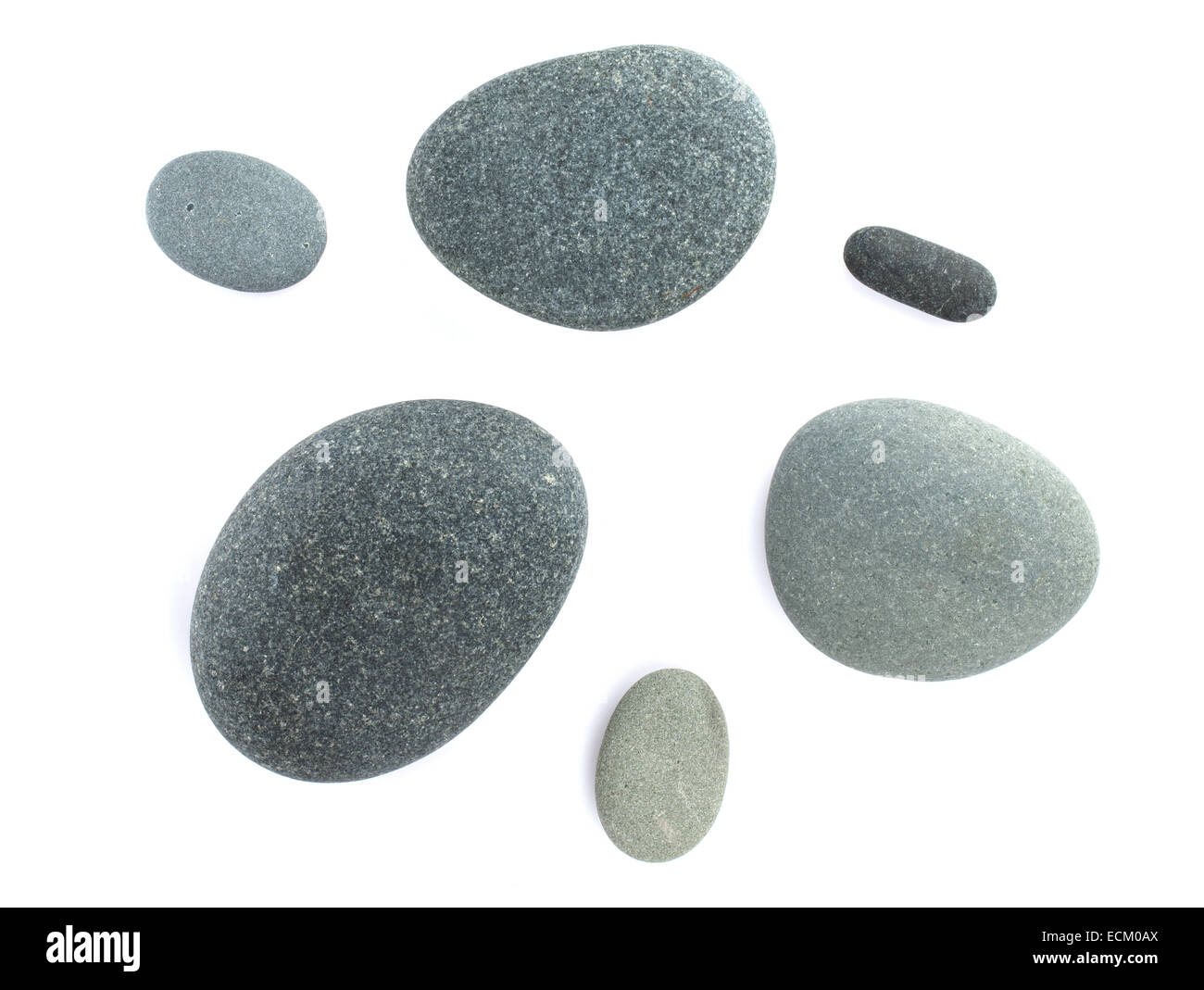 Sea stones. Isolated on white background Stock Photo - Alamy