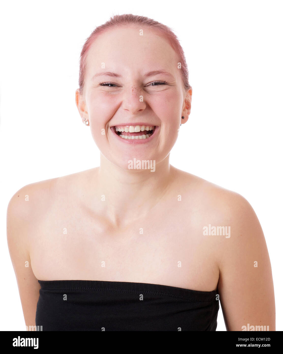 Teen giggle laughing hi-res stock photography and images - Alamy