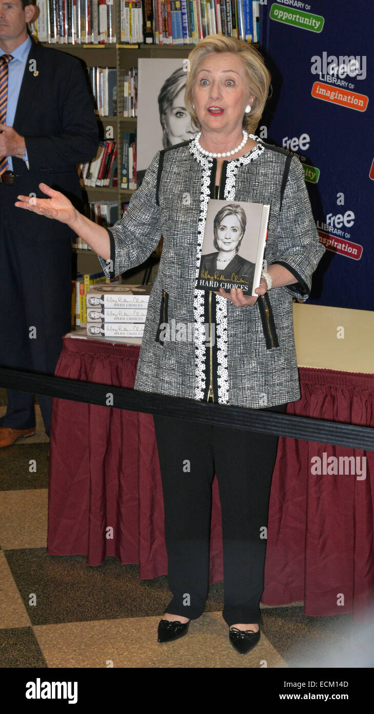 Hillary Clinton signs copies of her new book 'Hard Choices' at the ...