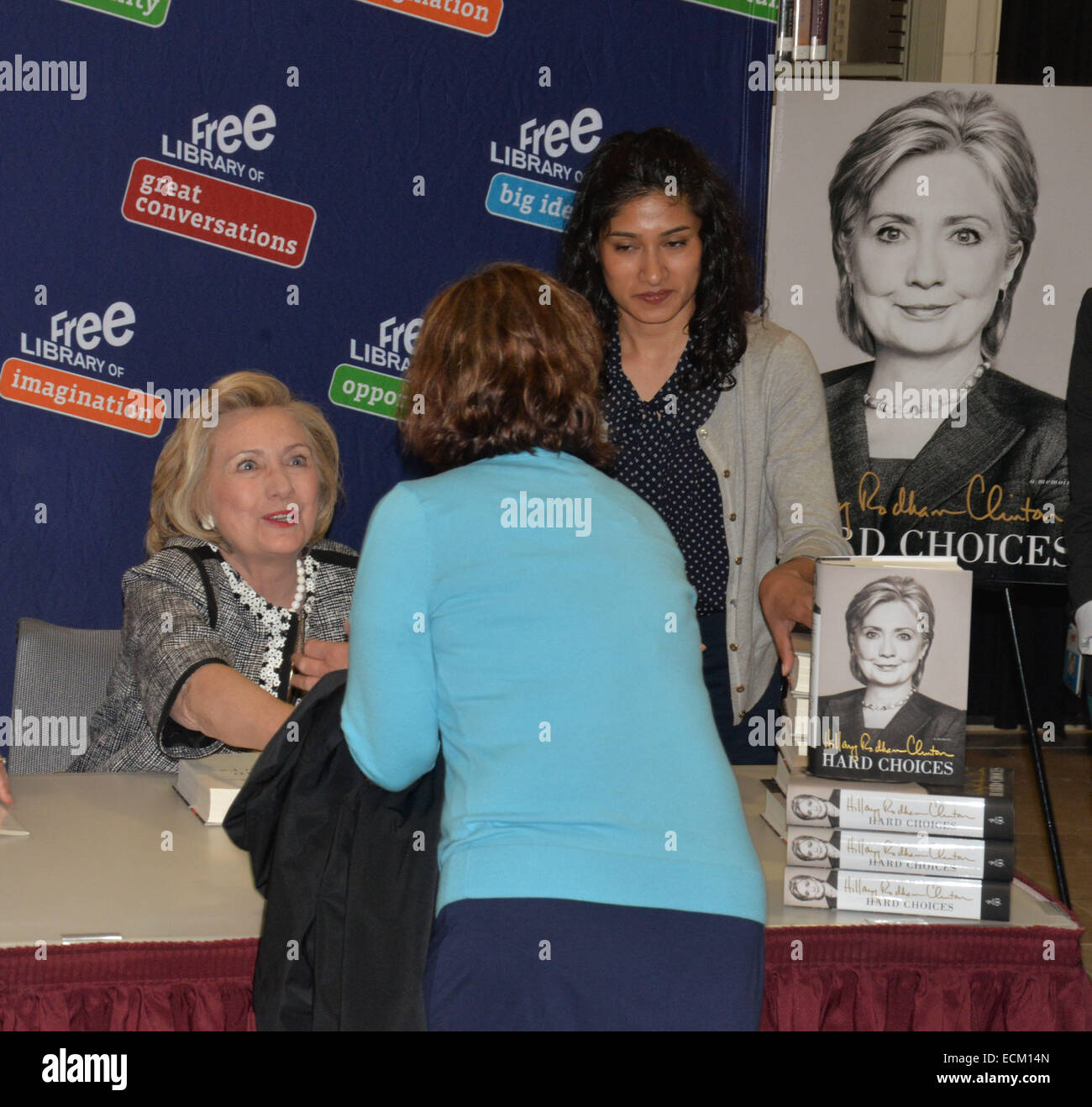 Hillary Clinton signs copies of her new book 'Hard Choices' at the ...