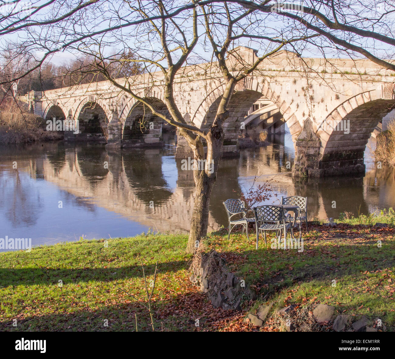 Old atcham bridge hi-res stock photography and images - Alamy