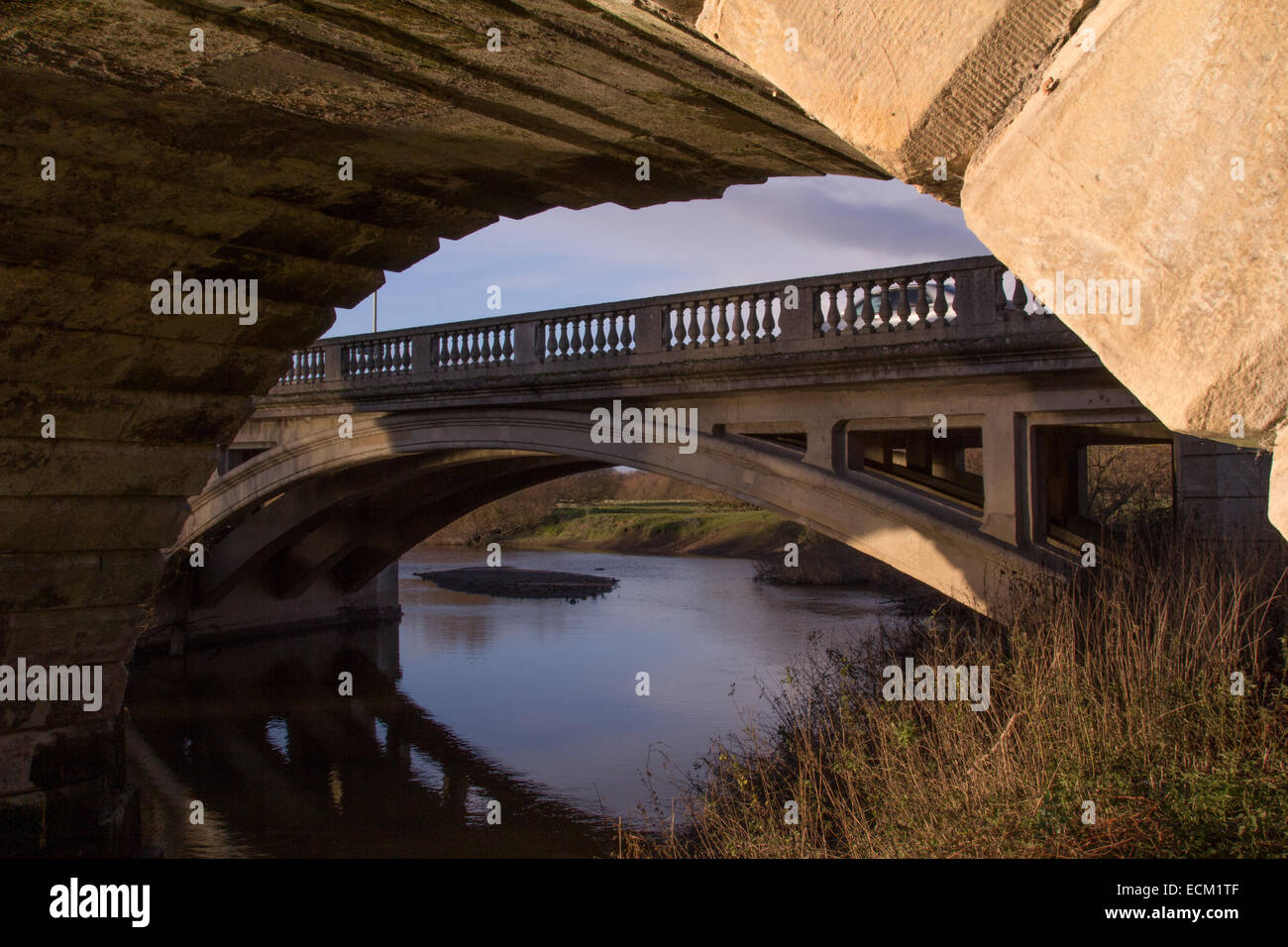 Old Bridge over River Severn at Atcham Stock Photo - Alamy
