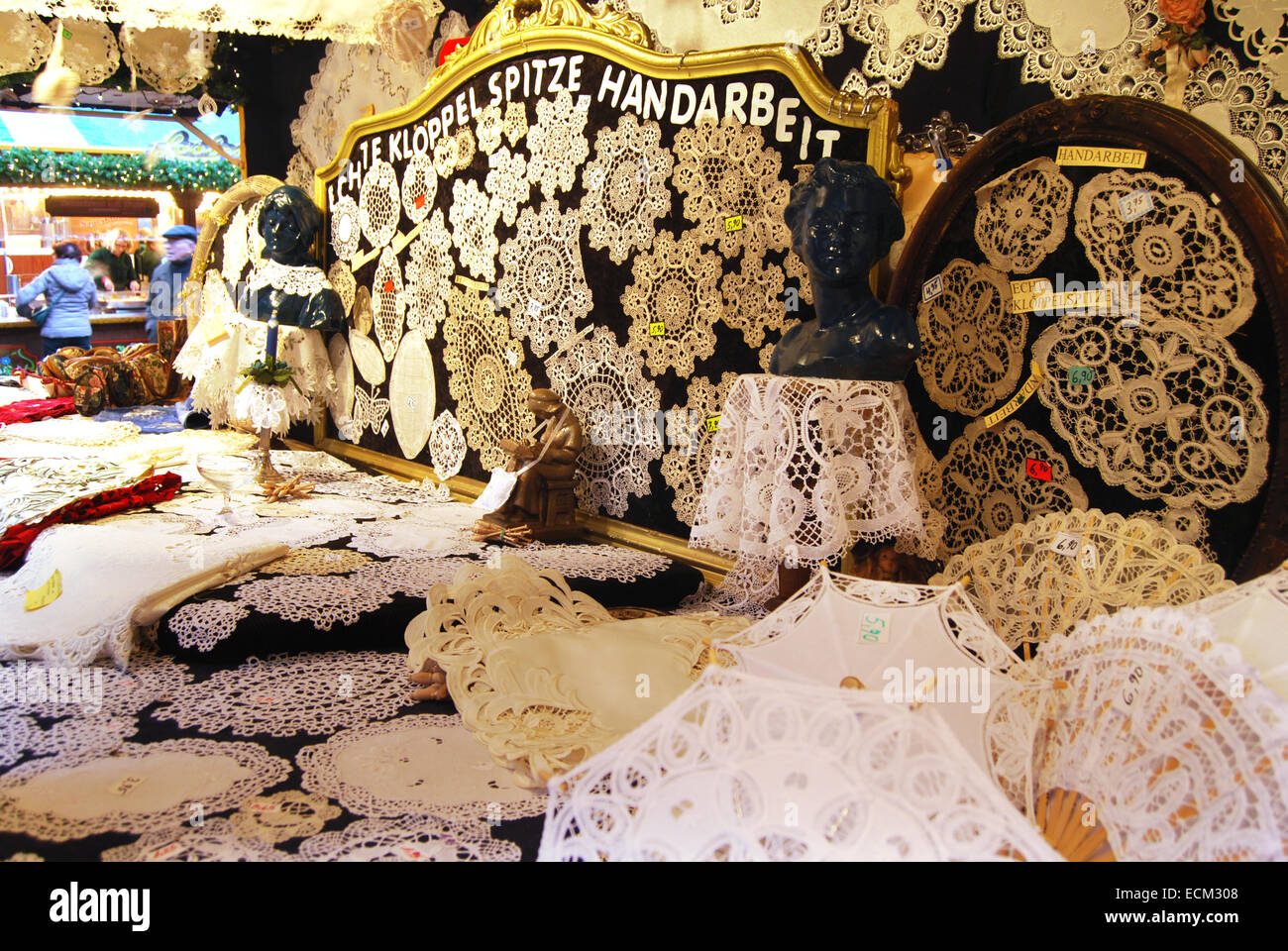 traditional Christmas fair display, Aachen Germany Stock Photo - Alamy