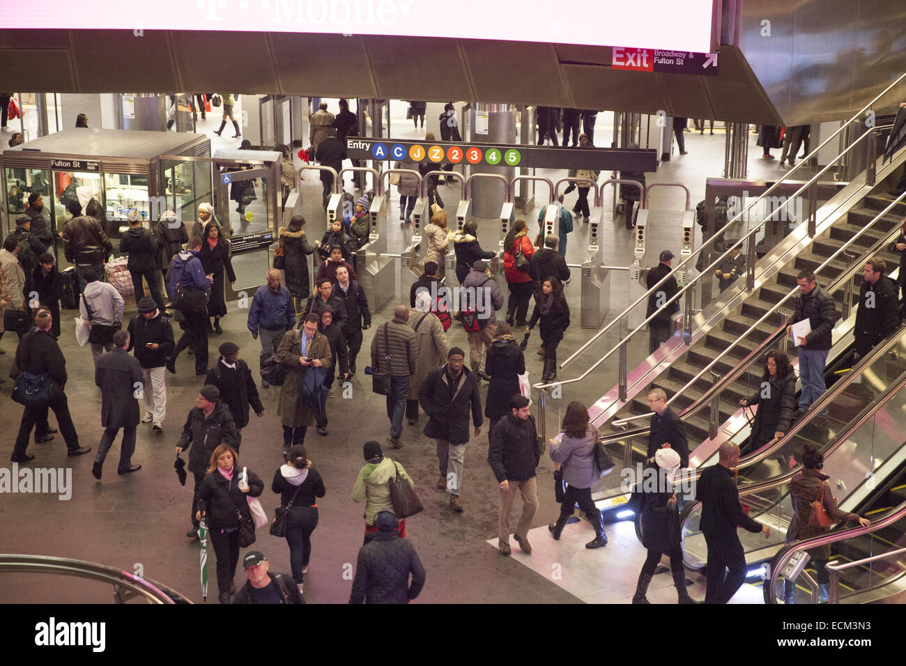 Fulton Center Subway Station In Stock Photos & Fulton Center Subway ...