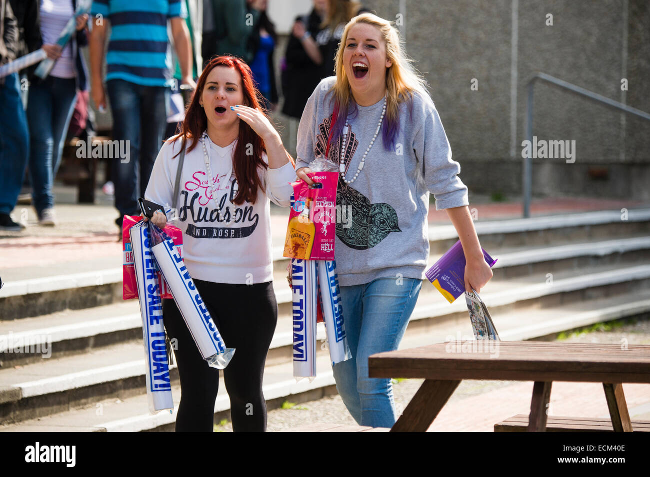 Higher Education freshers week: two first year undergraduate female ...