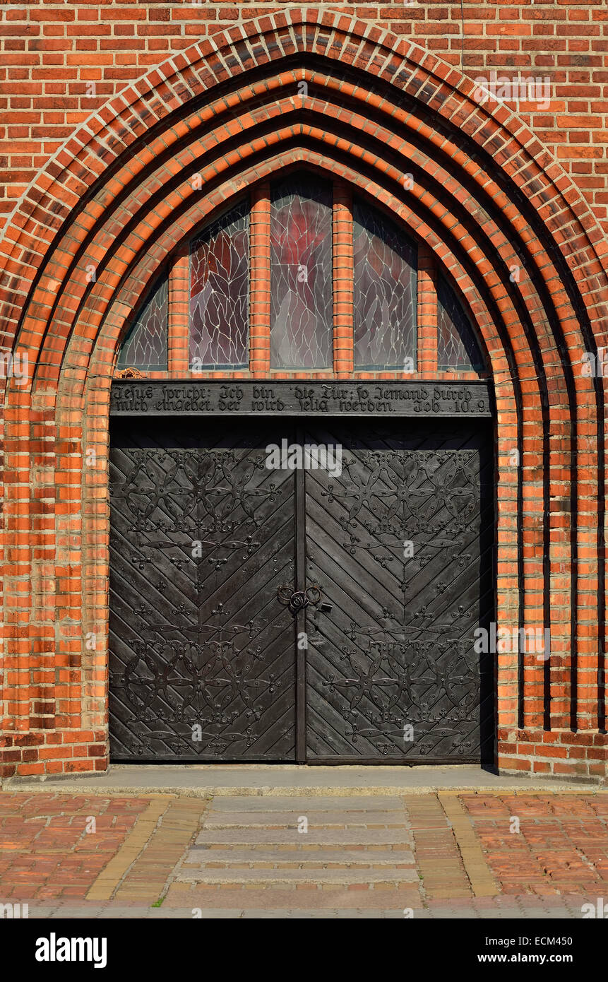Koenigsberg Cathedral, main entrance. Kaliningrad (formerly Koenigsberg ...