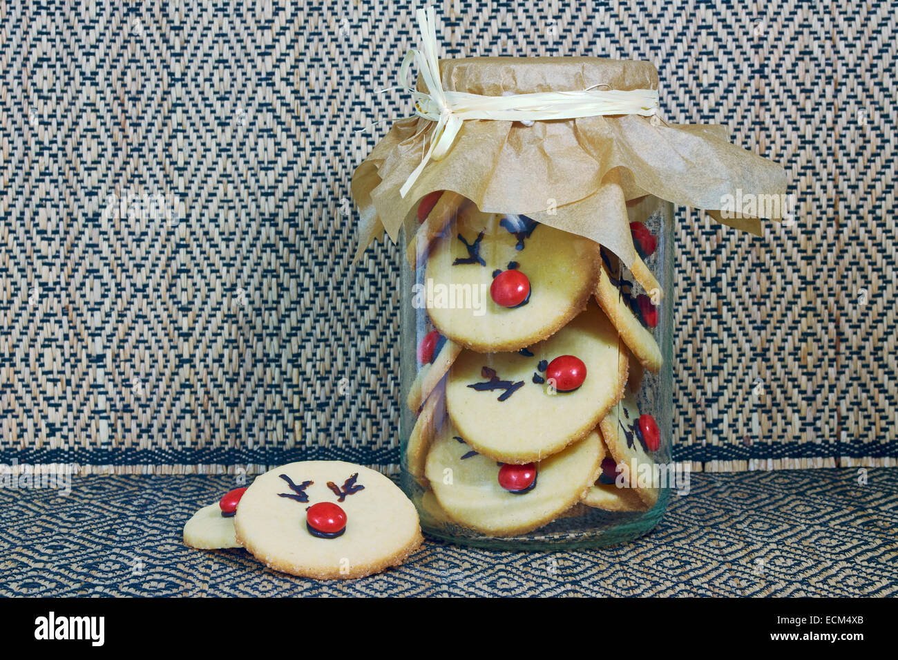 Rudolf Cookies for Christmas Stock Photo - Alamy