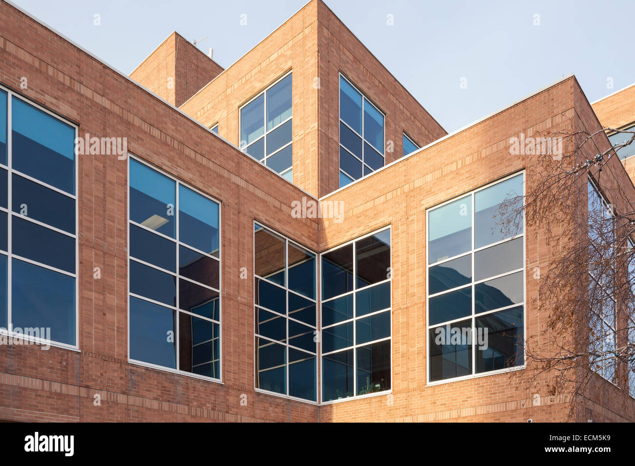 An abstract view of Brampton's City Hall in downtown. Ontario, Canada ...