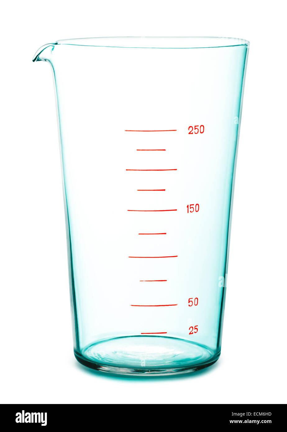 Beaker on a white background Stock Photo - Alamy