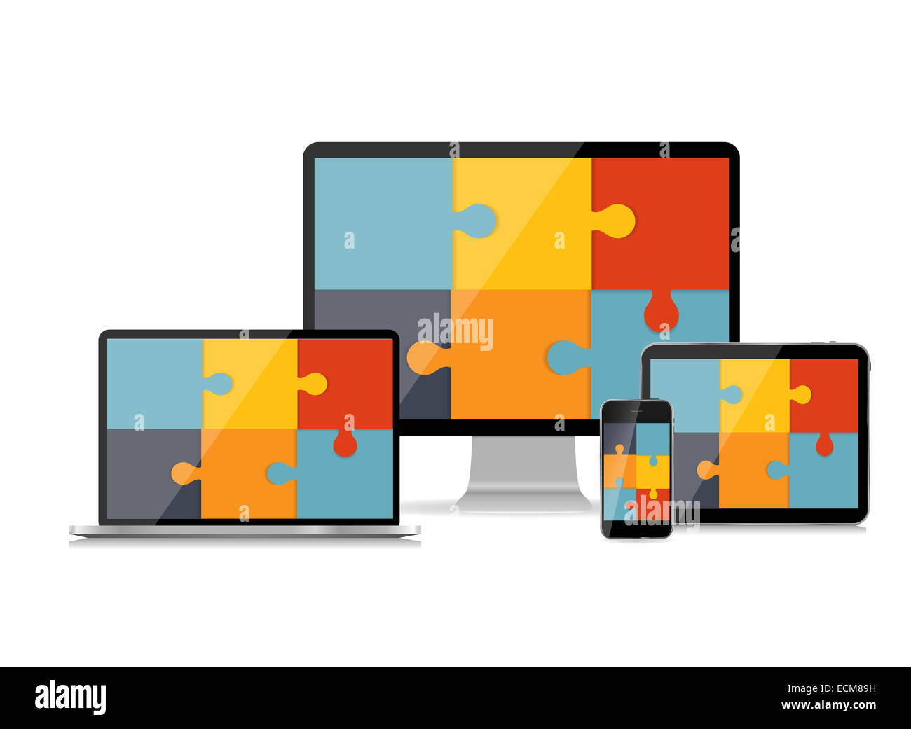 Fully Responsive Web Design Concept Vector Illustration Stock Photo - Alamy Fully Responsive Web Design Concept Vector Illustration Stock Photo - Alamy
