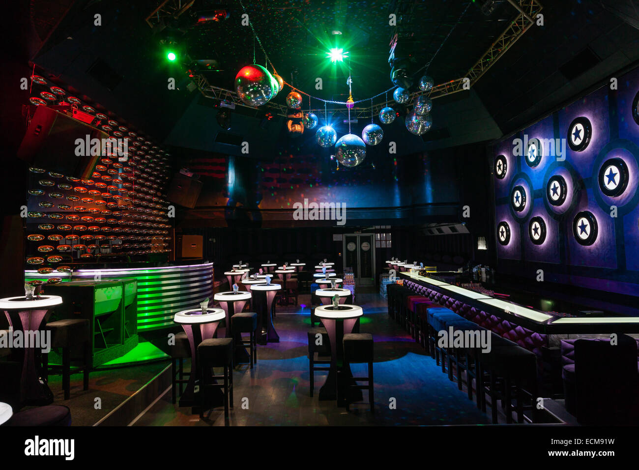 Night club interior table dance hi-res stock photography and images - Alamy