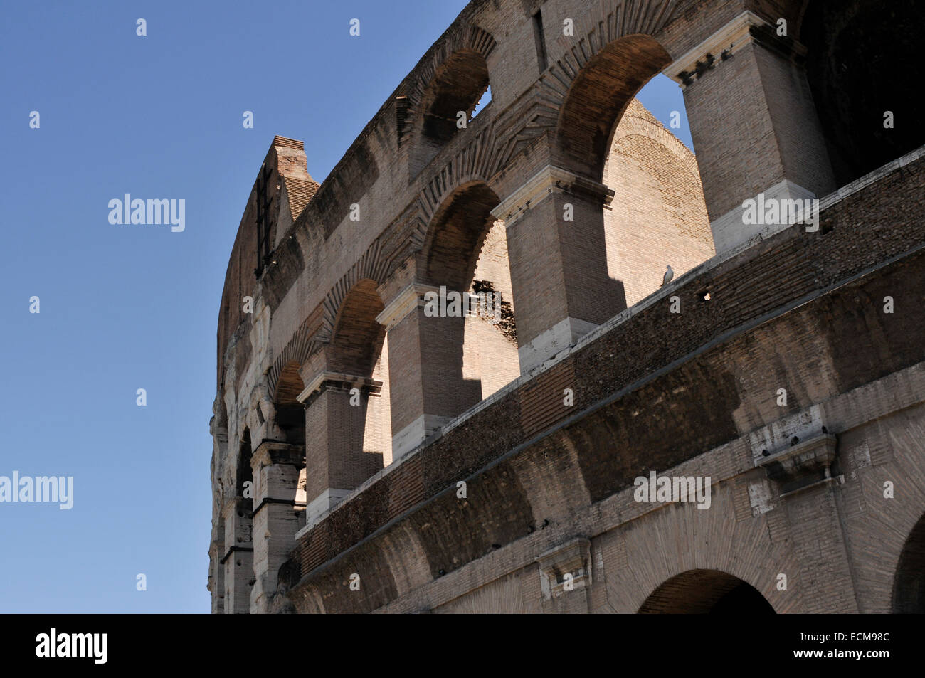 A section of the Colosseum in Rome Italy Stock Photo - Alamy