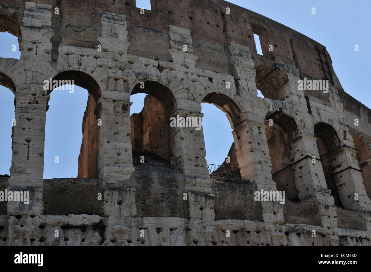 A section of the Colosseum in Rome Italy Stock Photo - Alamy