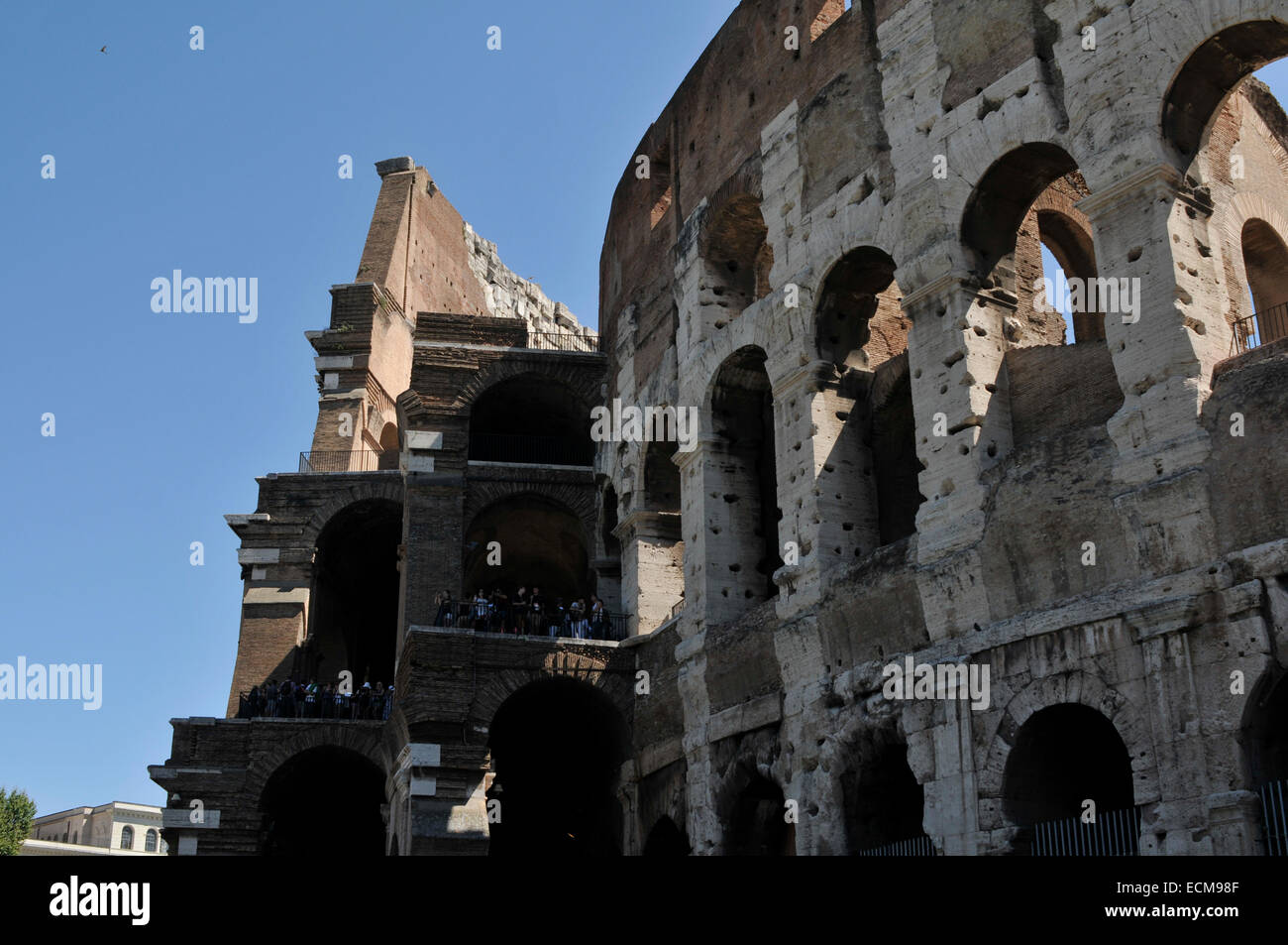 A section of the Colosseum in Rome Italy Stock Photo - Alamy