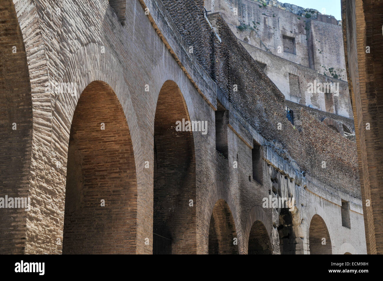 A section of the Colosseum in Rome Italy Stock Photo - Alamy