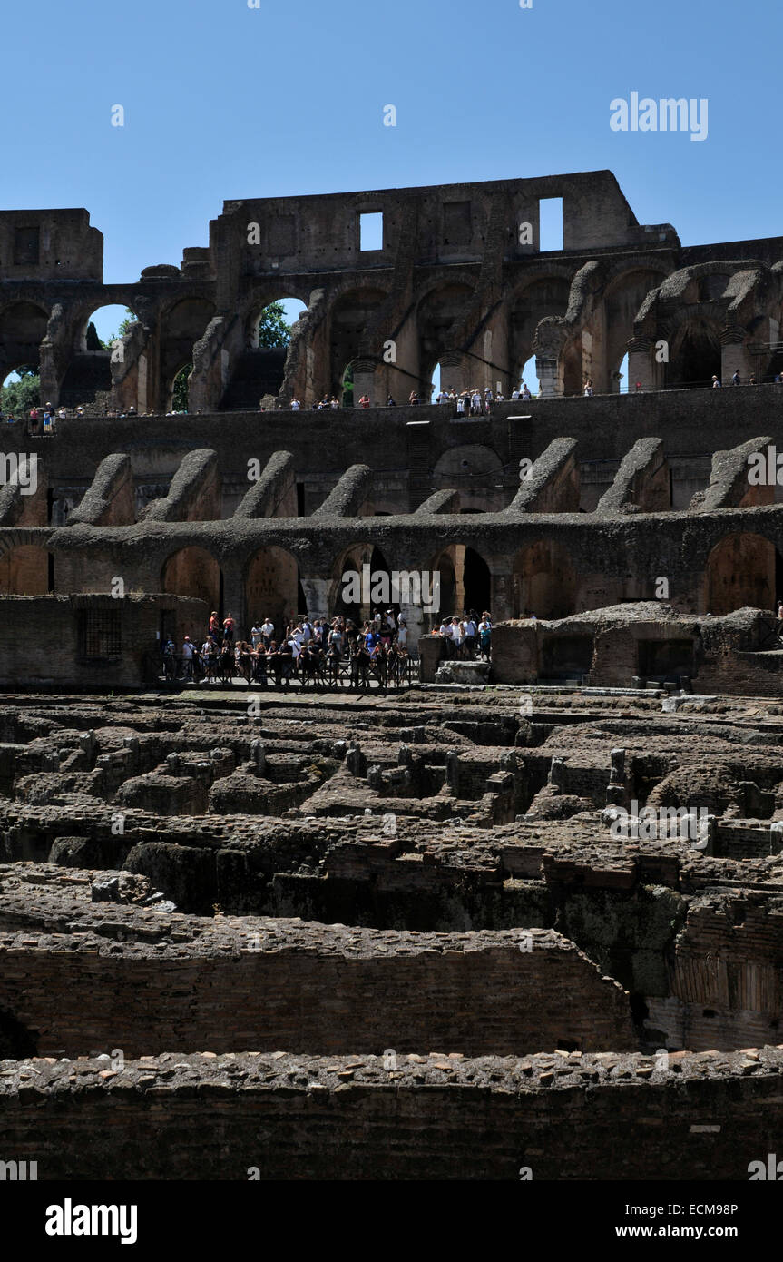 A section of the Colosseum in Rome Italy Stock Photo - Alamy