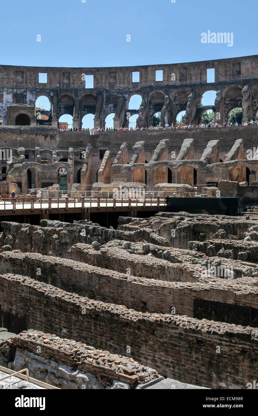 A section of the Colosseum in Rome Italy Stock Photo - Alamy