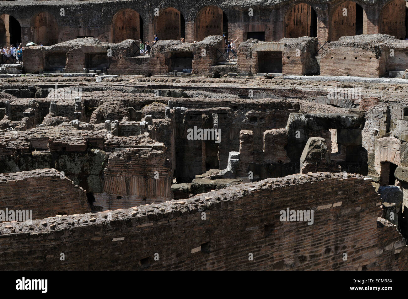 A section of the Colosseum in Rome Italy Stock Photo - Alamy