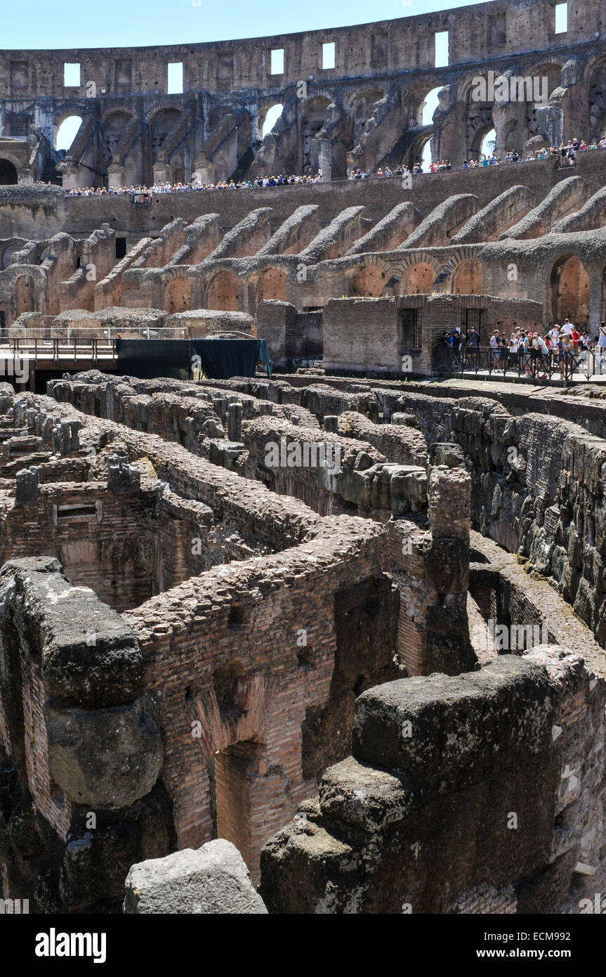 A section of the Colosseum in Rome Italy Stock Photo - Alamy