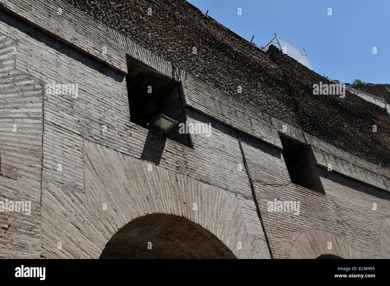 A section of the Colosseum in Rome Italy Stock Photo - Alamy