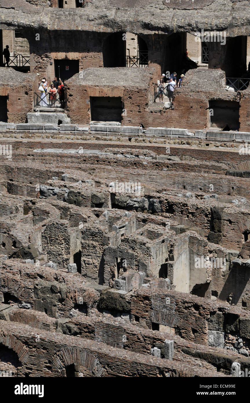 A section of the Colosseum in Rome Italy Stock Photo - Alamy