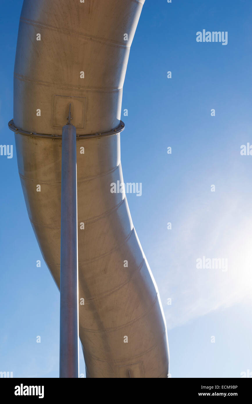 metal pipe and blue sky Stock Photo - Alamy