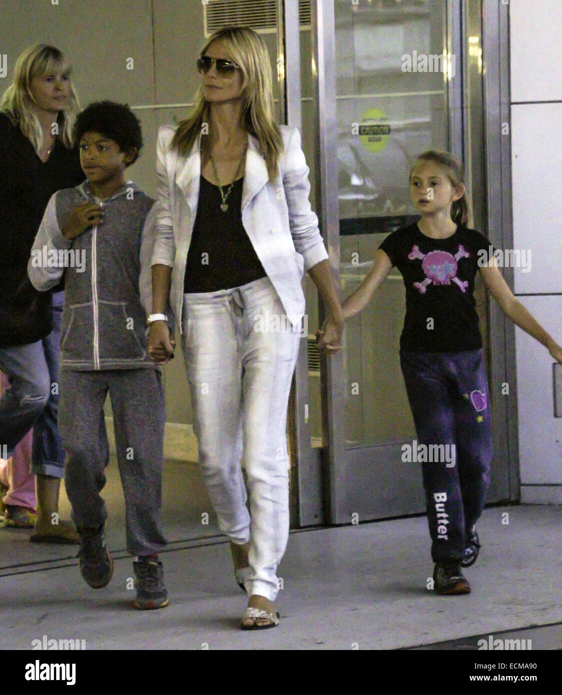 Heidi Klum spotted at John F. Kennedy International Airport (JFK) with ...