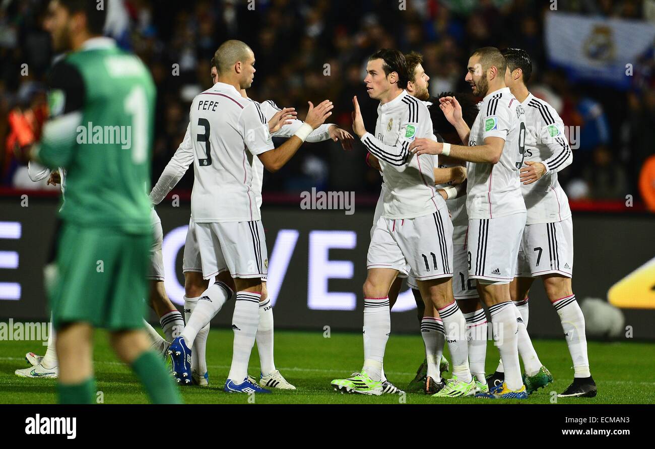 Marrakech, Morocco. 16th Dec, 2014. Real Madrid forward GARETH BALE (C ...
