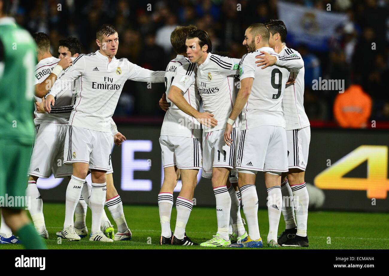Marrakech, Morocco. 16th Dec, 2014. Real Madrid forward GARETH BALE (C ...