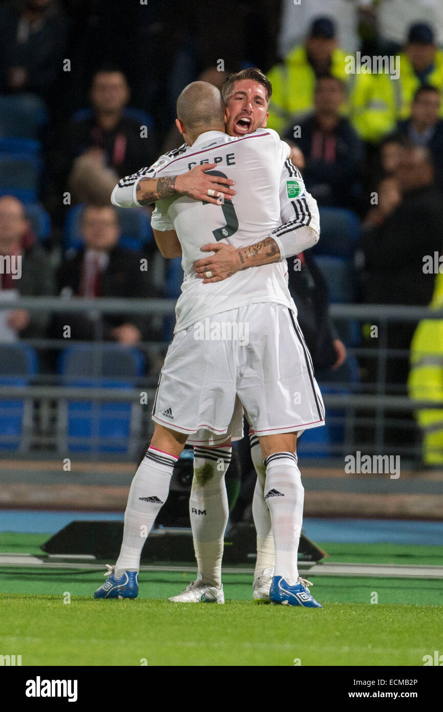 Marrakesh, Morocco. 16th Dec, 2014. Sergio Ramos, Pepe (Real) Football ...