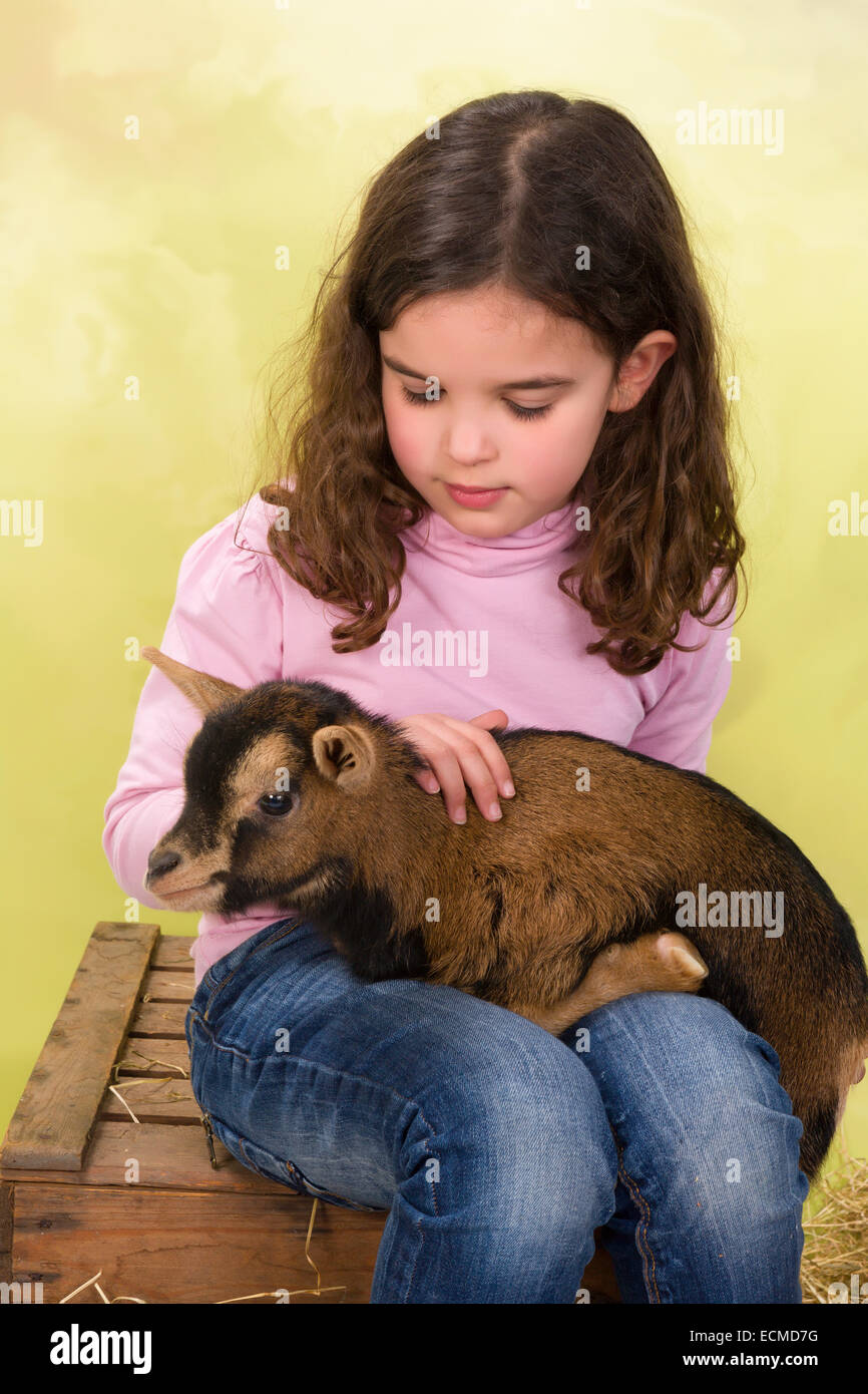 Hugging goats hi-res stock photography and images - Alamy