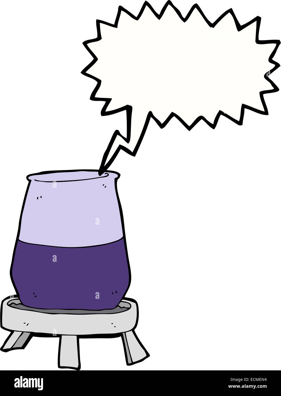 cartoon science experiment with speech bubble Stock Vector Image & Art ...