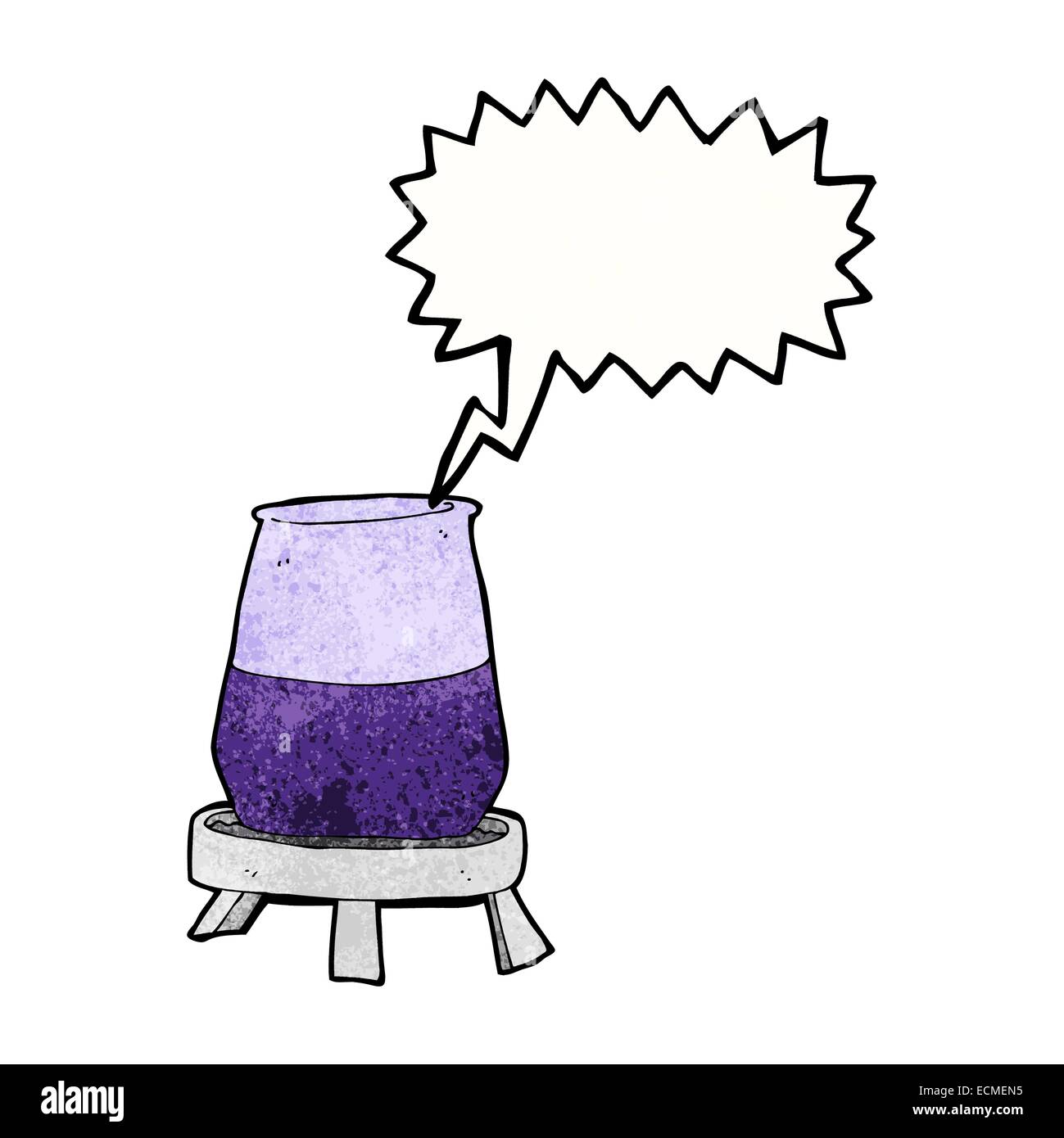 cartoon science experiment with speech bubble Stock Vector Image & Art ...