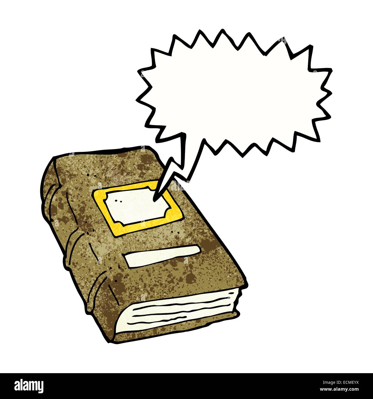 cartoon old book with speech bubble Stock Vector Image & Art - Alamy