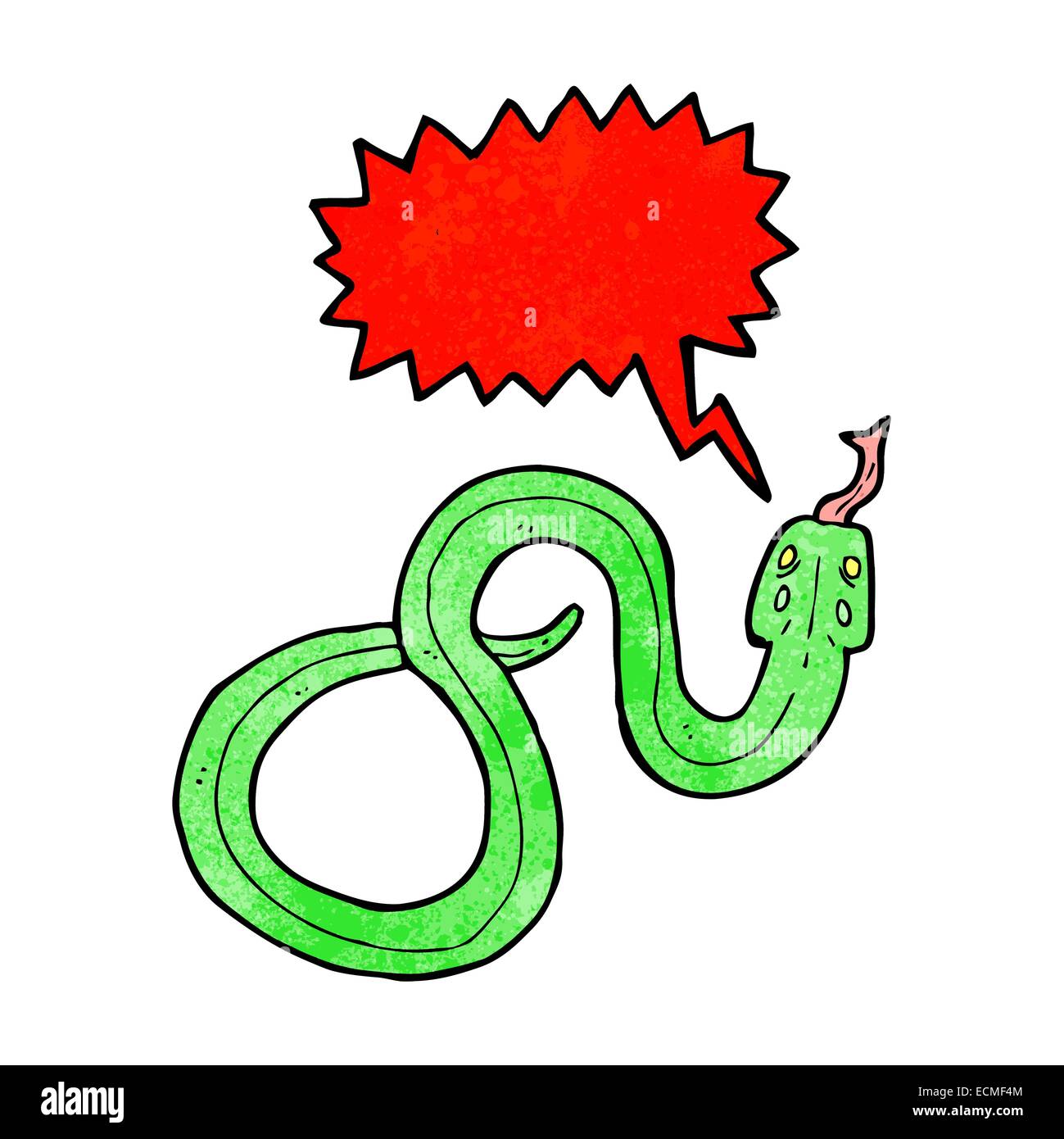cartoon snake with speech bubble Stock Vector Image & Art - Alamy