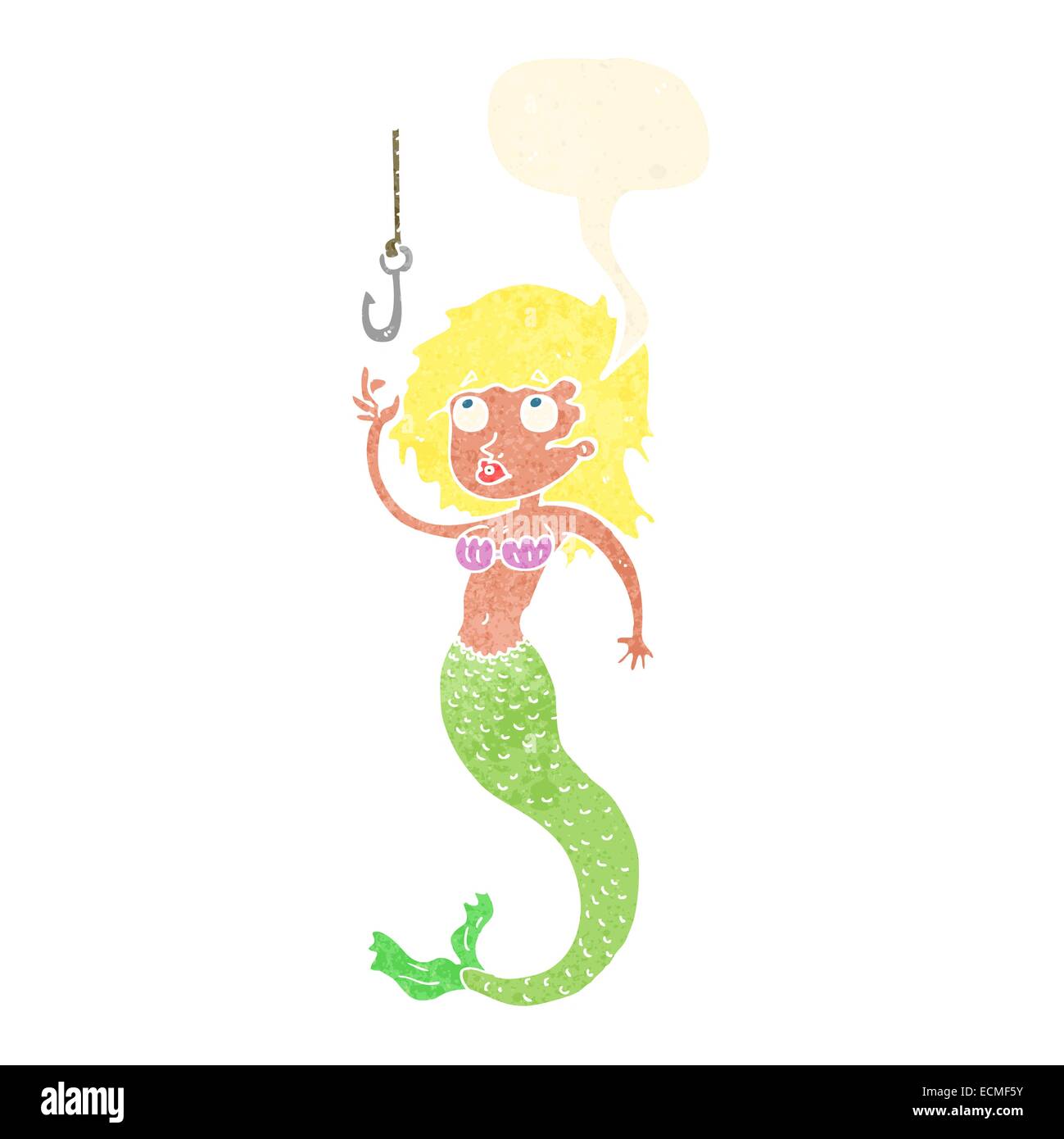 Cartoon mermaid hook hi-res stock photography and images - Alamy