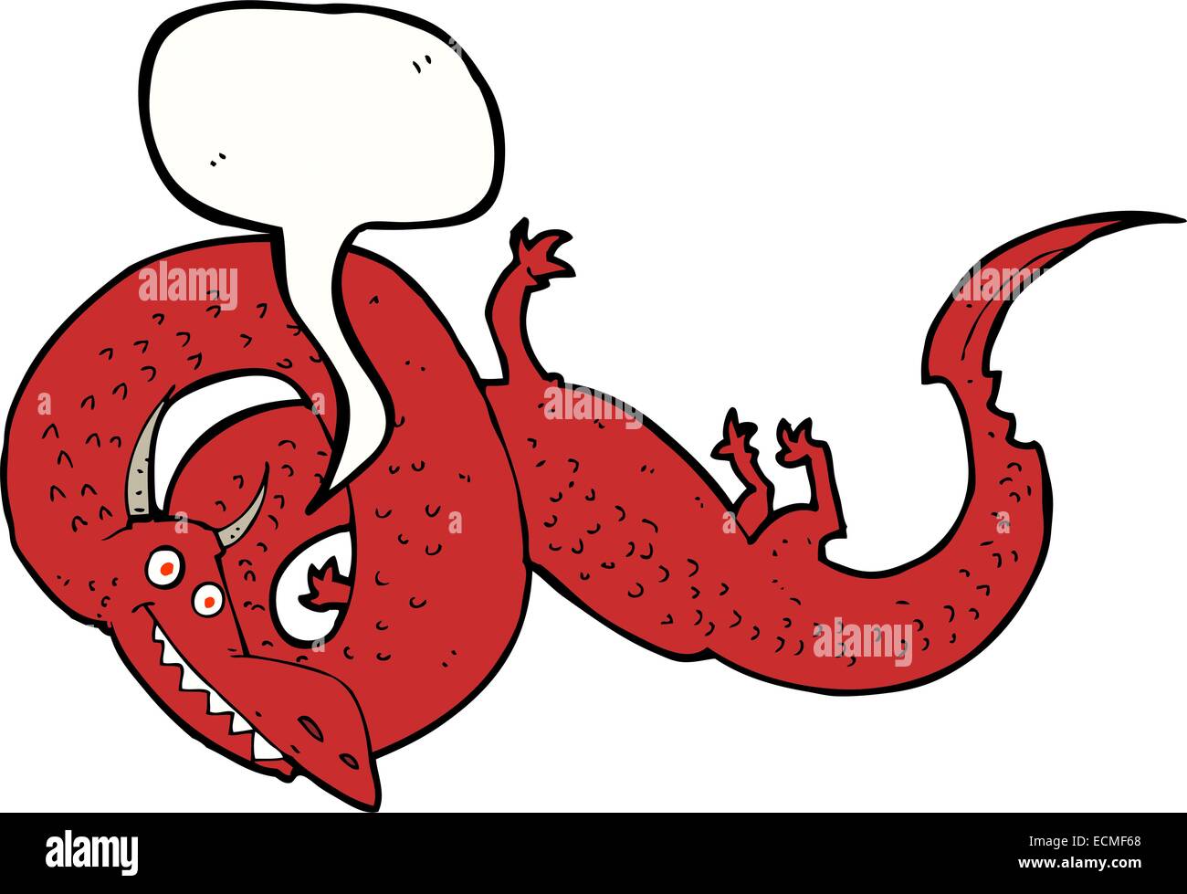 cartoon chinese dragon with speech bubble Stock Vector Image & Art - Alamy