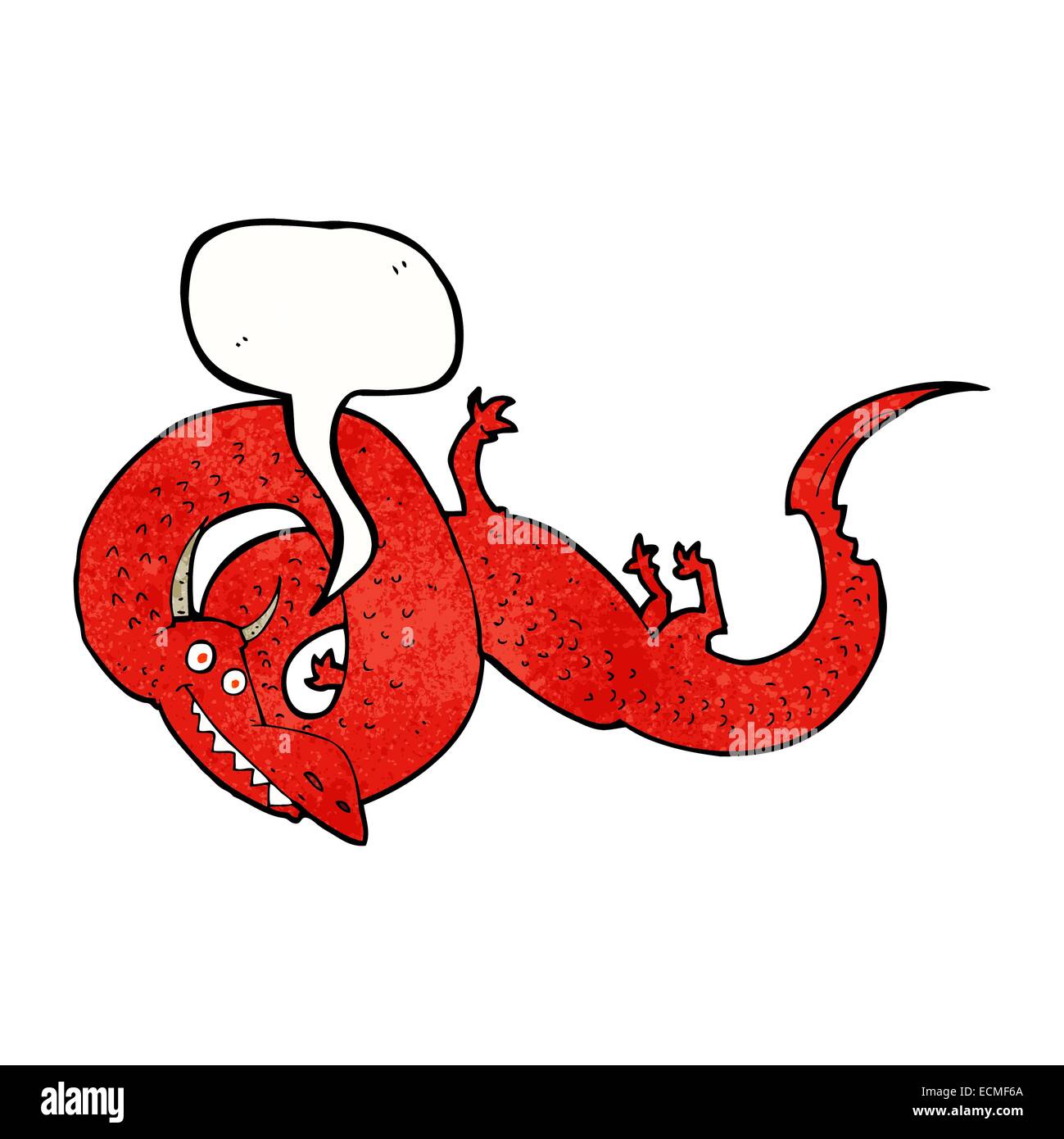 cartoon chinese dragon with speech bubble Stock Vector Image & Art - Alamy