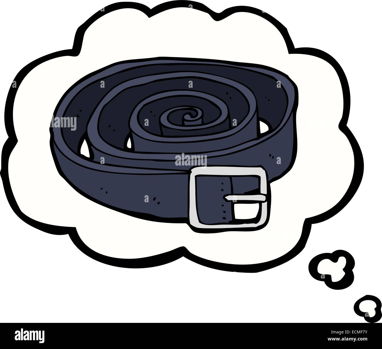 cartoon leather belt with thought bubble Stock Vector Image & Art - Alamy