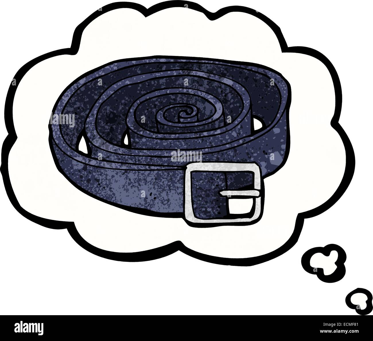 cartoon leather belt with thought bubble Stock Vector Image & Art - Alamy