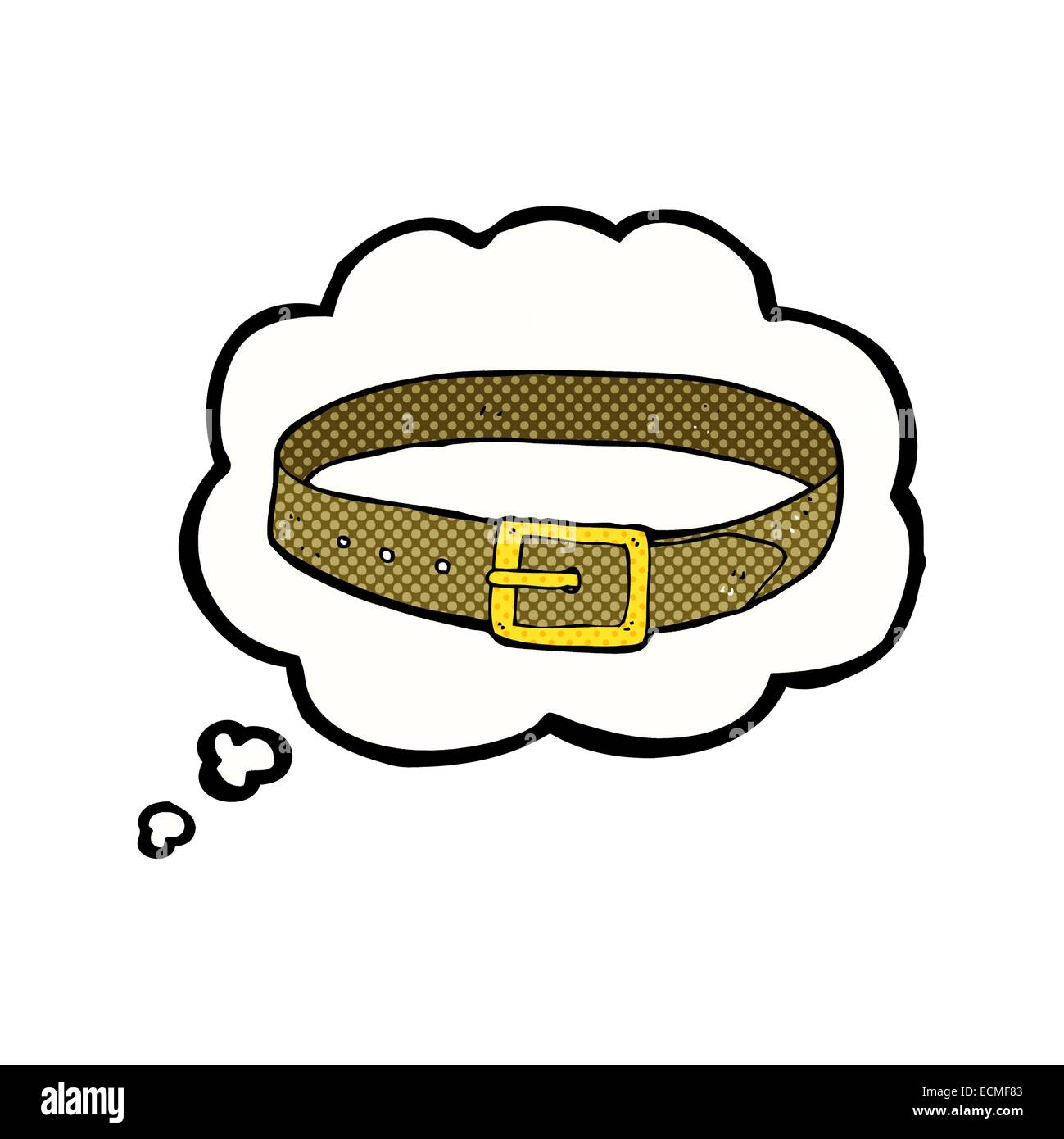 cartoon leather belt with thought bubble Stock Vector Image & Art - Alamy