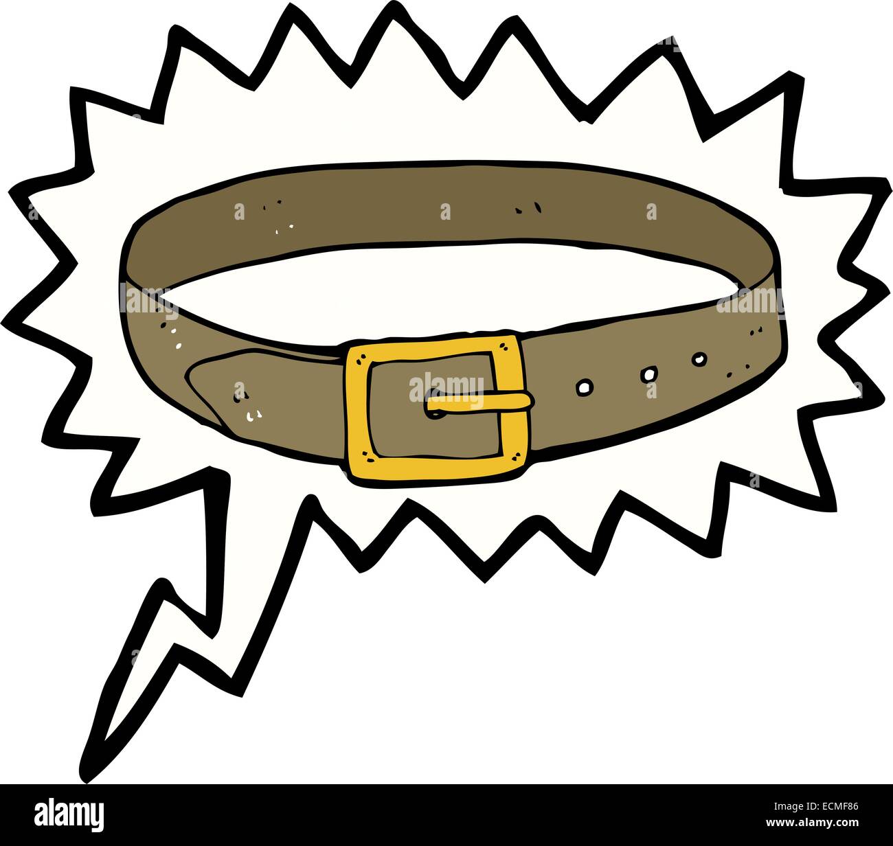 cartoon leather belt with speech bubble Stock Vector Image & Art - Alamy