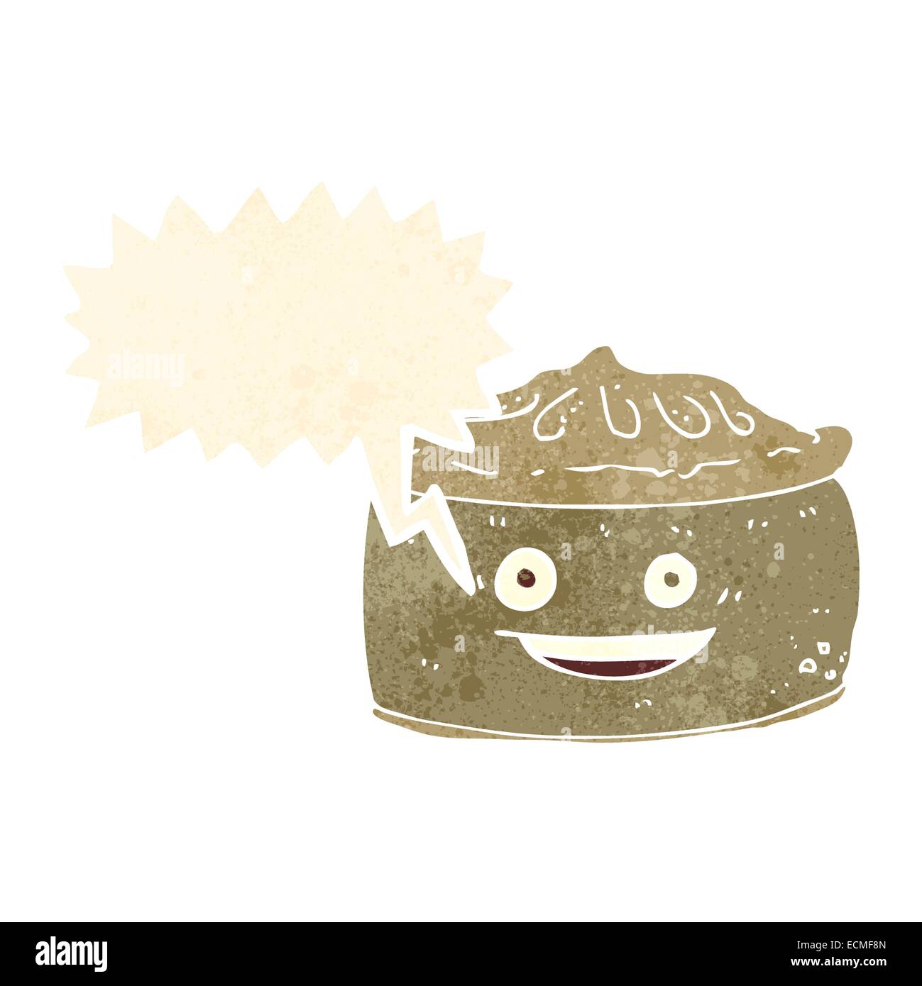 cartoon pie with speech bubble Stock Vector Image & Art - Alamy