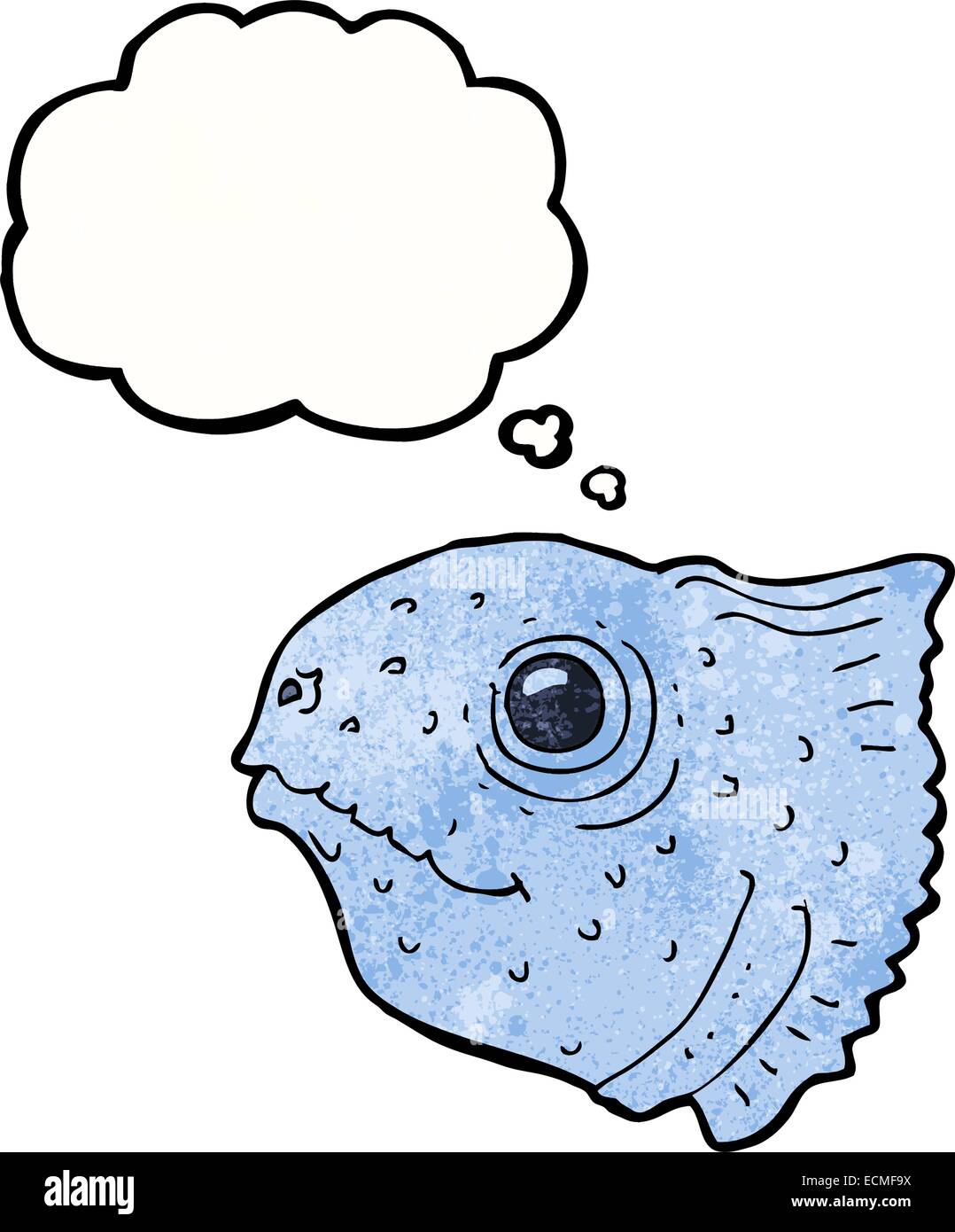 cartoon fish head with thought bubble Stock Vector Image & Art - Alamy
