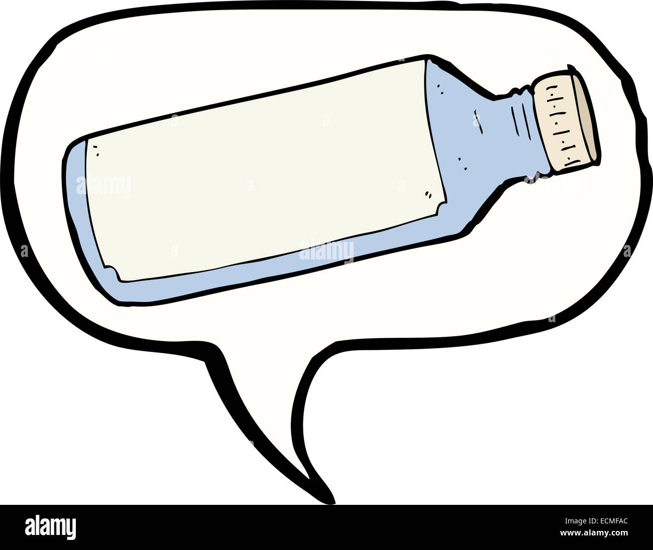 cartoon water bottle with speech bubble Stock Vector Image & Art - Alamy