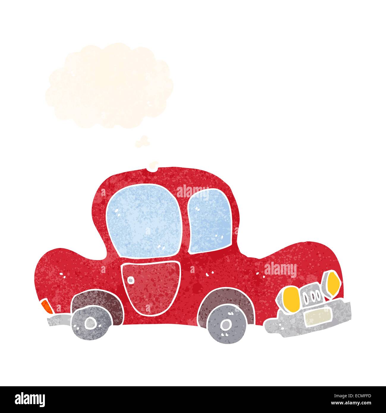 cartoon car with thought bubble Stock Vector Image & Art - Alamy