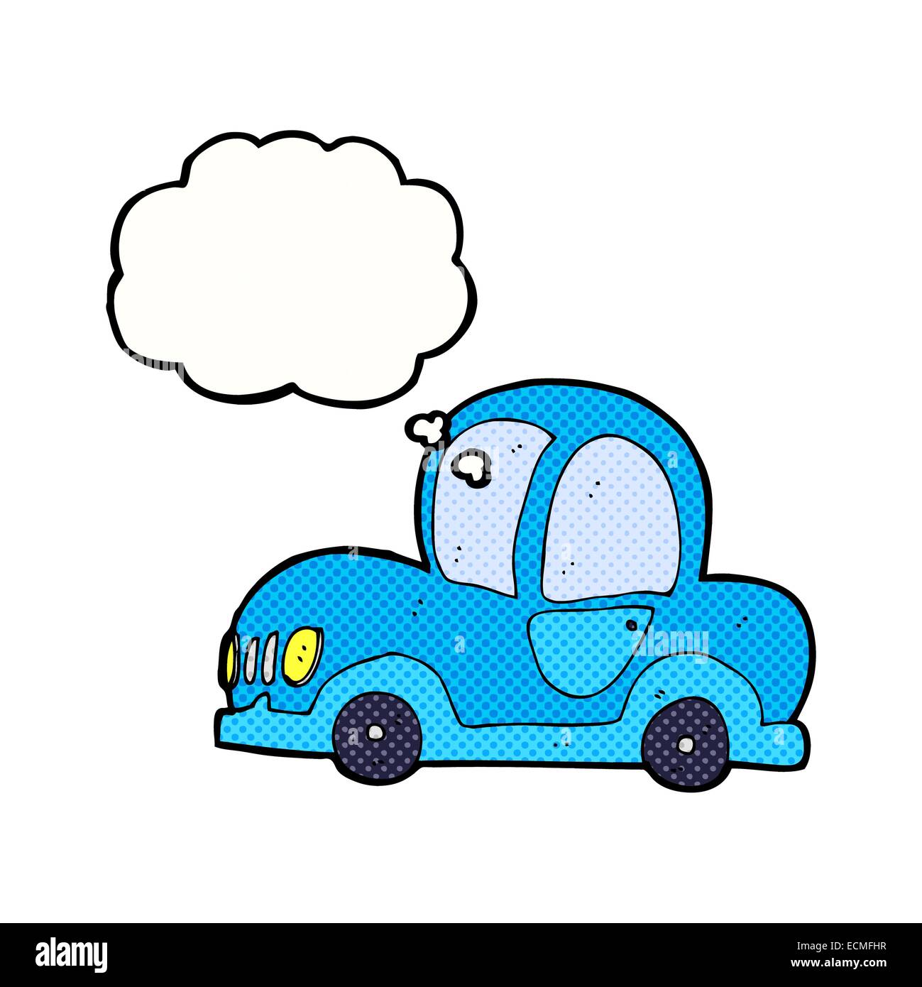 cartoon car with thought bubble Stock Vector Image & Art - Alamy