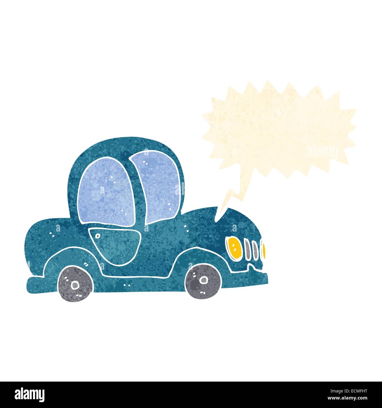 cartoon car with speech bubble Stock Vector Image & Art - Alamy