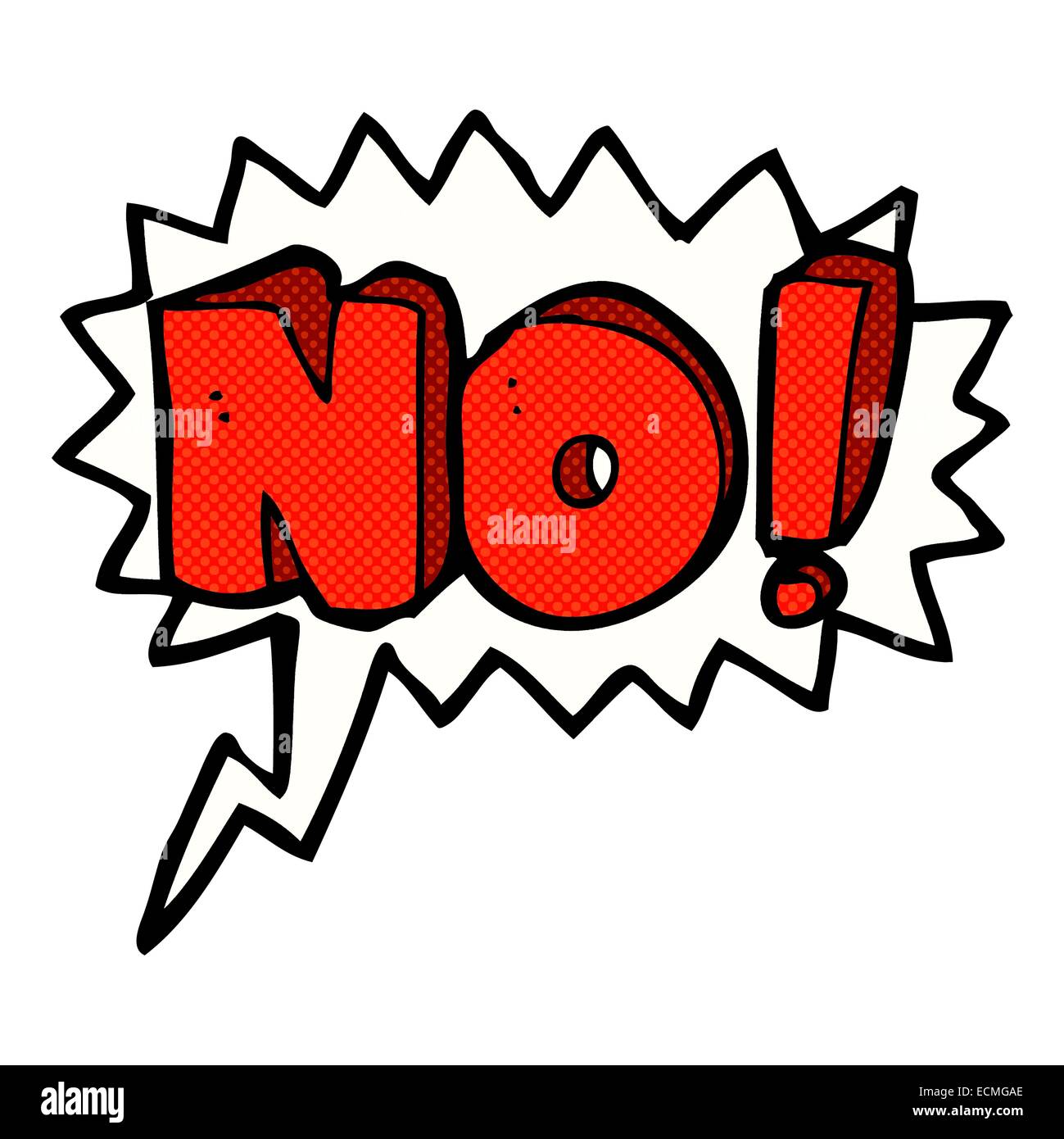 cartoon no symbol with speech bubble Stock Vector Image & Art - Alamy