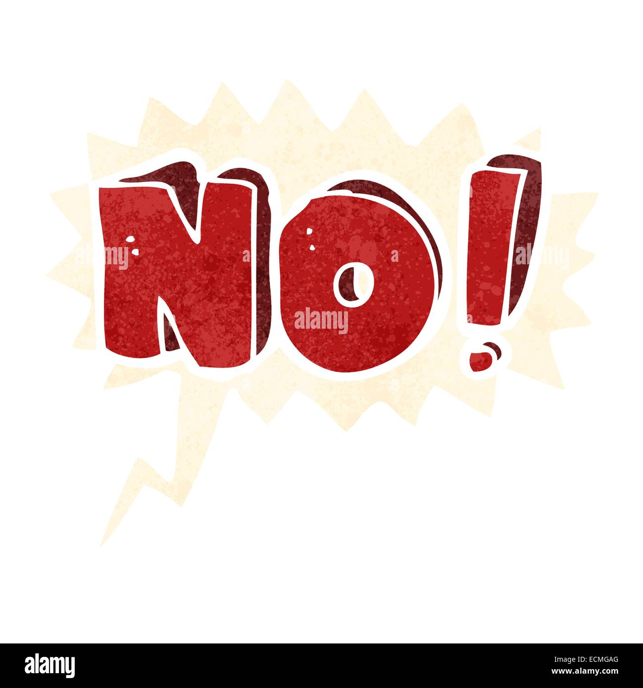 cartoon no symbol with speech bubble Stock Vector Image & Art - Alamy